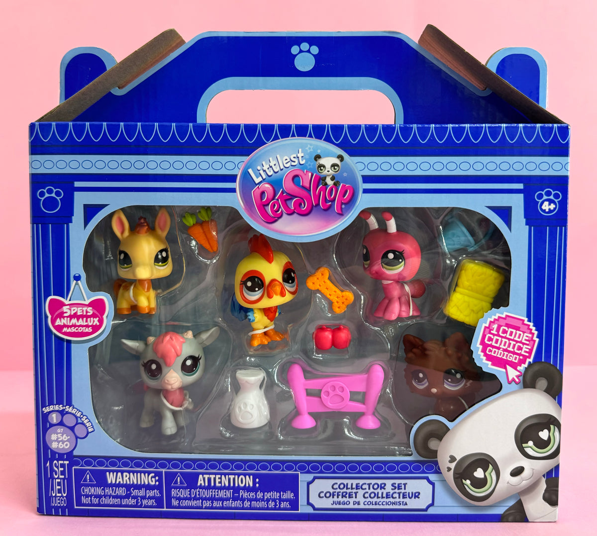 Littlest Pet Shop Gen 7 Farm Besties 5 pack - Chicken, Cow, Ant, Donke ...